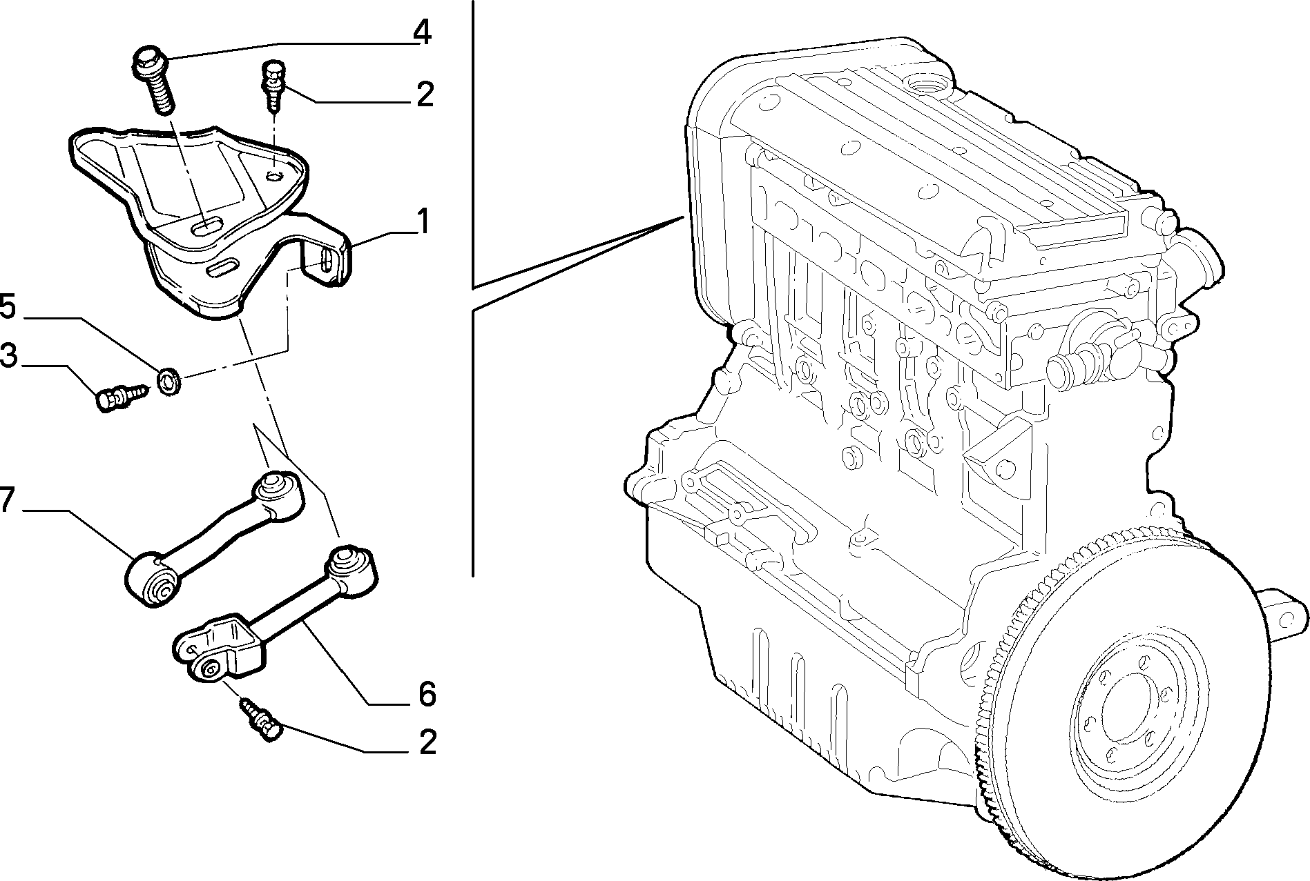10002/02 - POWER PLANT SUSPENSIONS - FIAT COUPE' GAMMA'96 (1996-2000 ...
